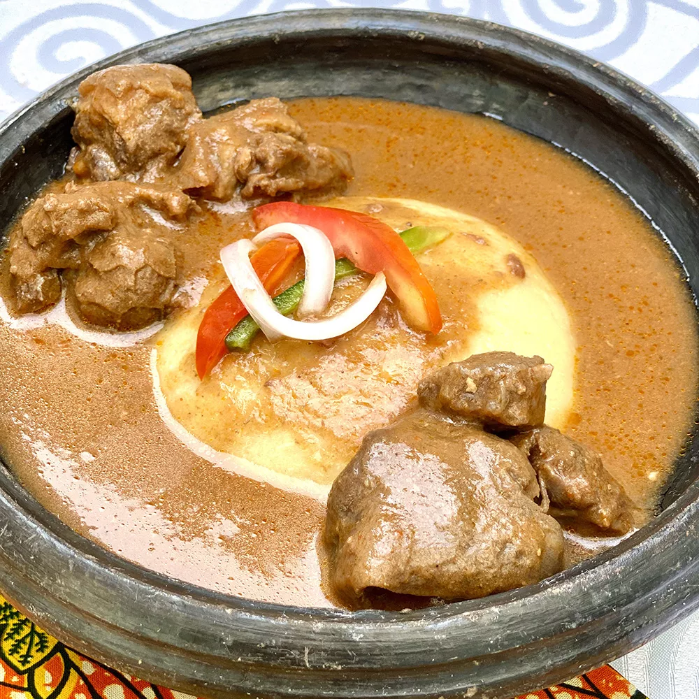 Fufu And Groundnut Soup